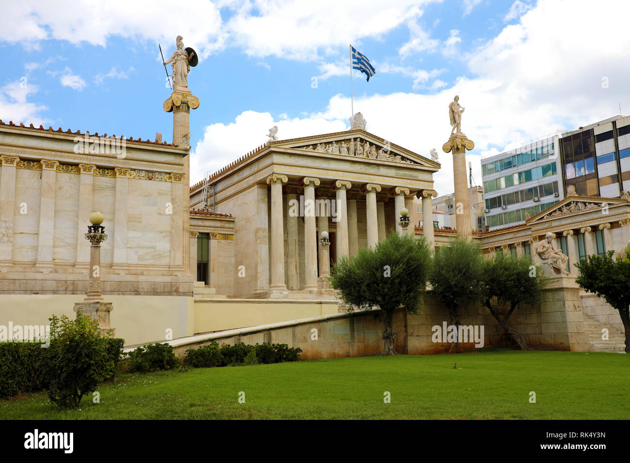 Athens greece landmark olympian statue hi-res stock photography and ...