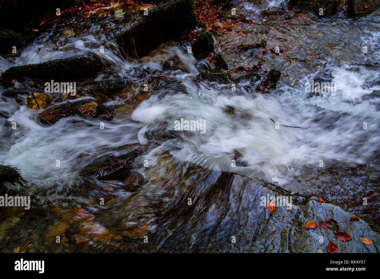 Fast running stream Stock Photo - Alamy