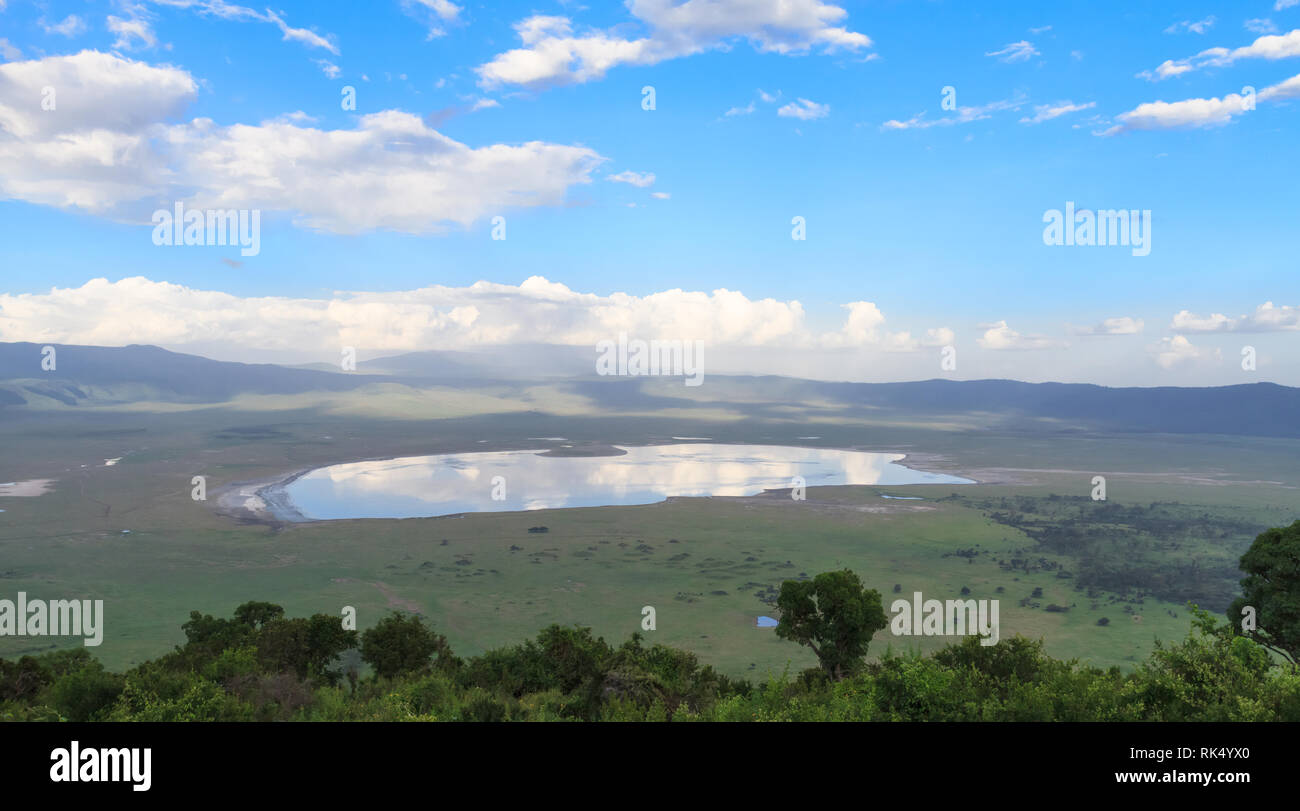 Landscape of NgoroNgoro crater. Tanzania, Africa Stock Photo - Alamy