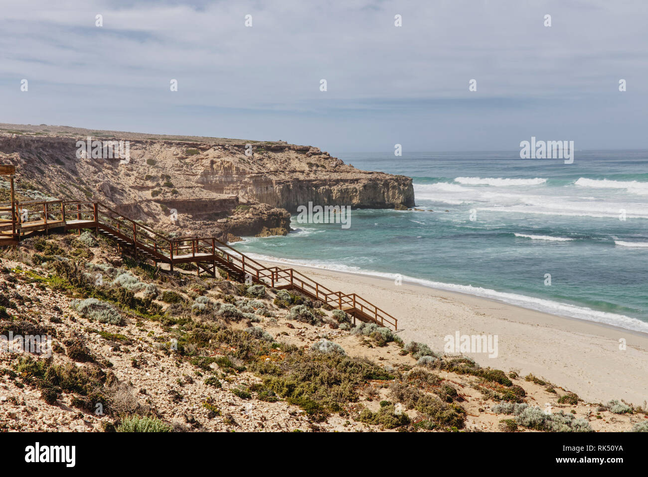 The rugged coastal landscape of Sheringa Beach Eyre Peninsula South ...