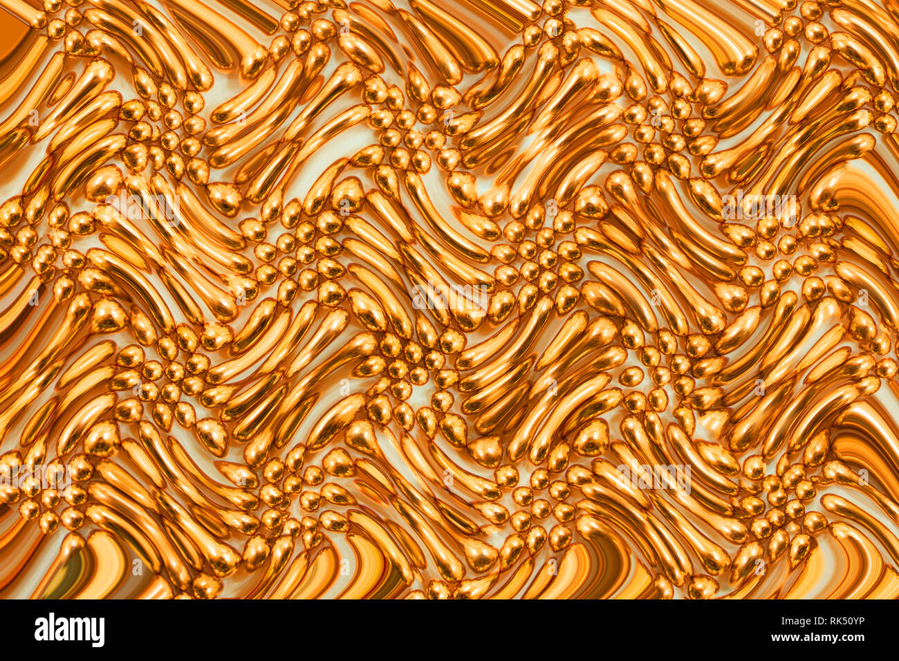 Background golden and copper color, curve and circle pattern abstract ...