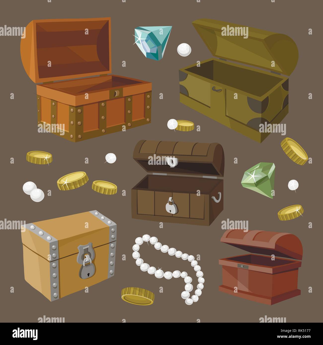 Hidden treasures vector vectors hi-res stock photography and images - Alamy