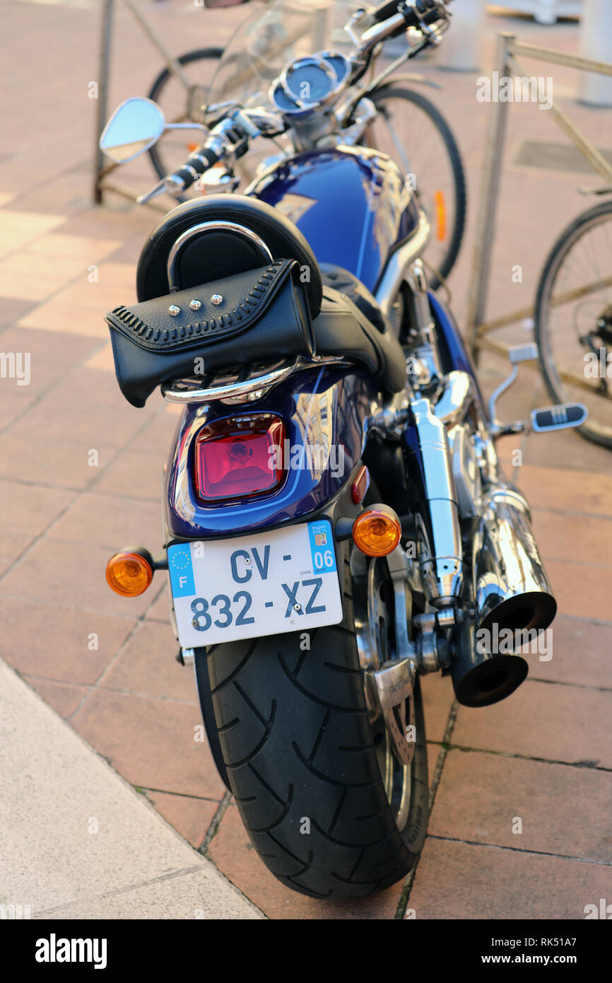 Nice, France - February 6, 2019: Modern And Beautiful Harley Davidson ...