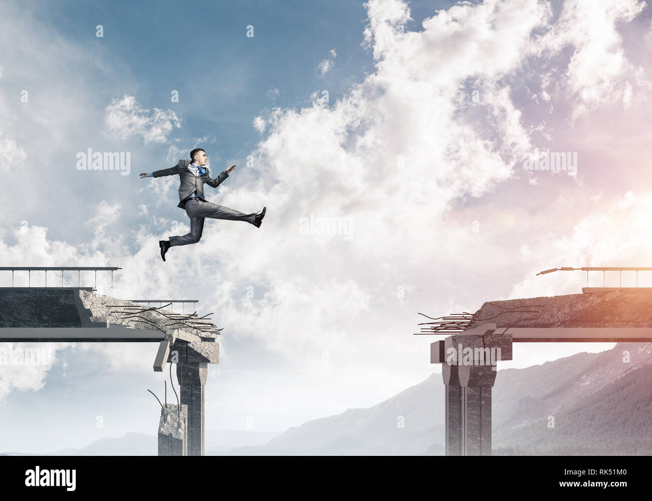 Problems and difficulties overcoming concept Stock Photo - Alamy