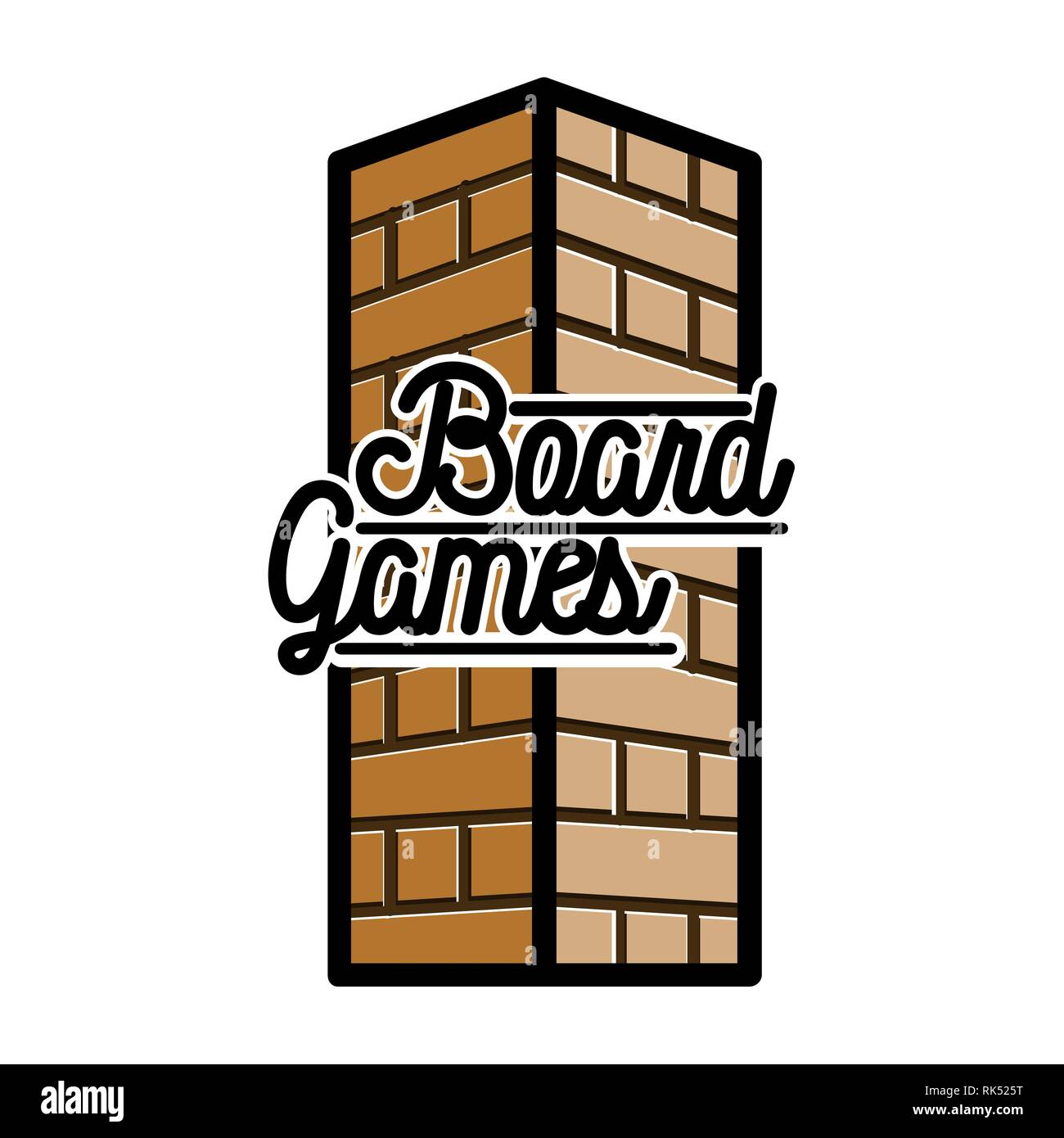 Color vintage board games emblem. Gamer icons. Board games players ...