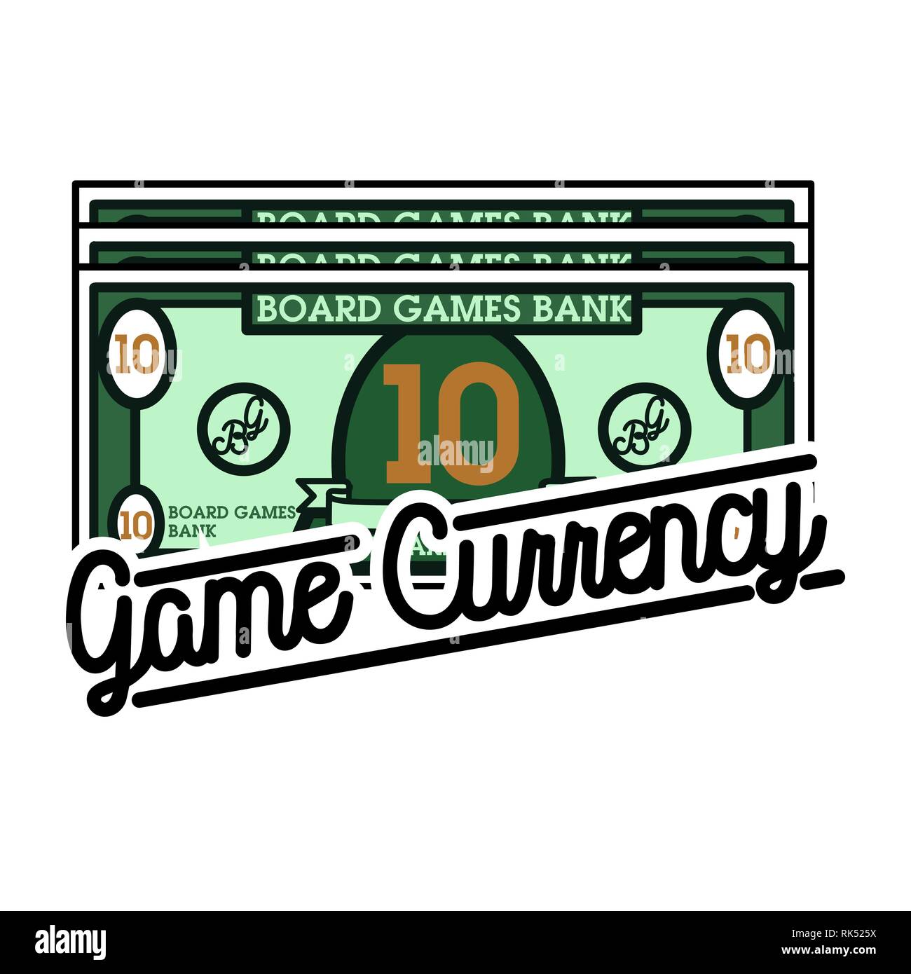 Color vintage board games emblem. Gamer icons. Board games players ...