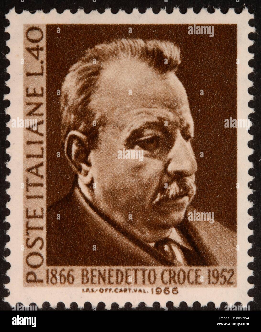 Benedetto Croce, an Italian idealist philosopher, historian and ...