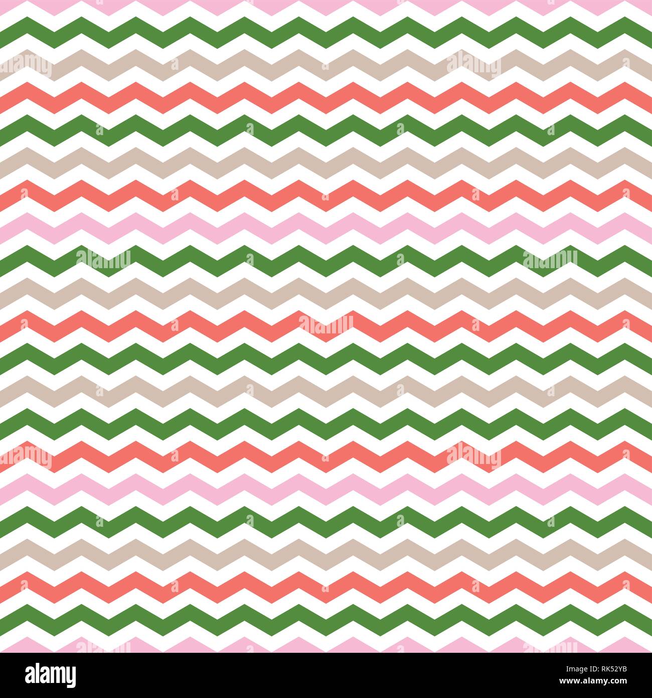 Pink And Green Chevron Background