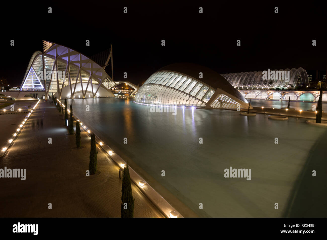 Imax theater and scientific museum in Valencia, Spain Stock Photo - Alamy