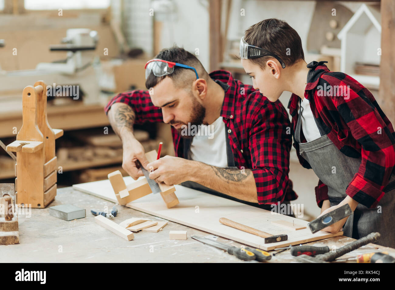 Child wood joiner hi-res stock photography and images - Alamy
