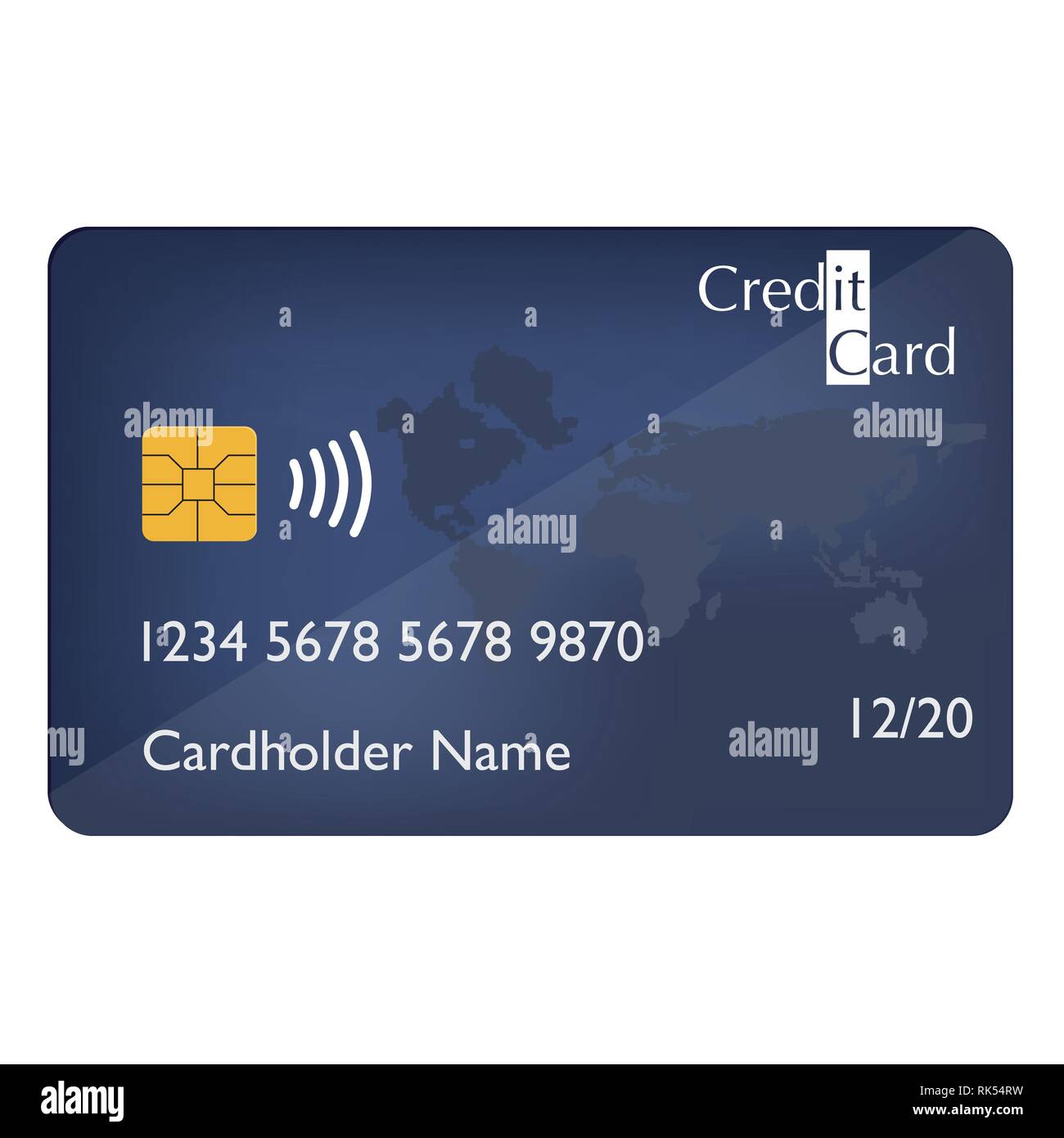 Realistic detailed credit card with colorful abstract design background ...