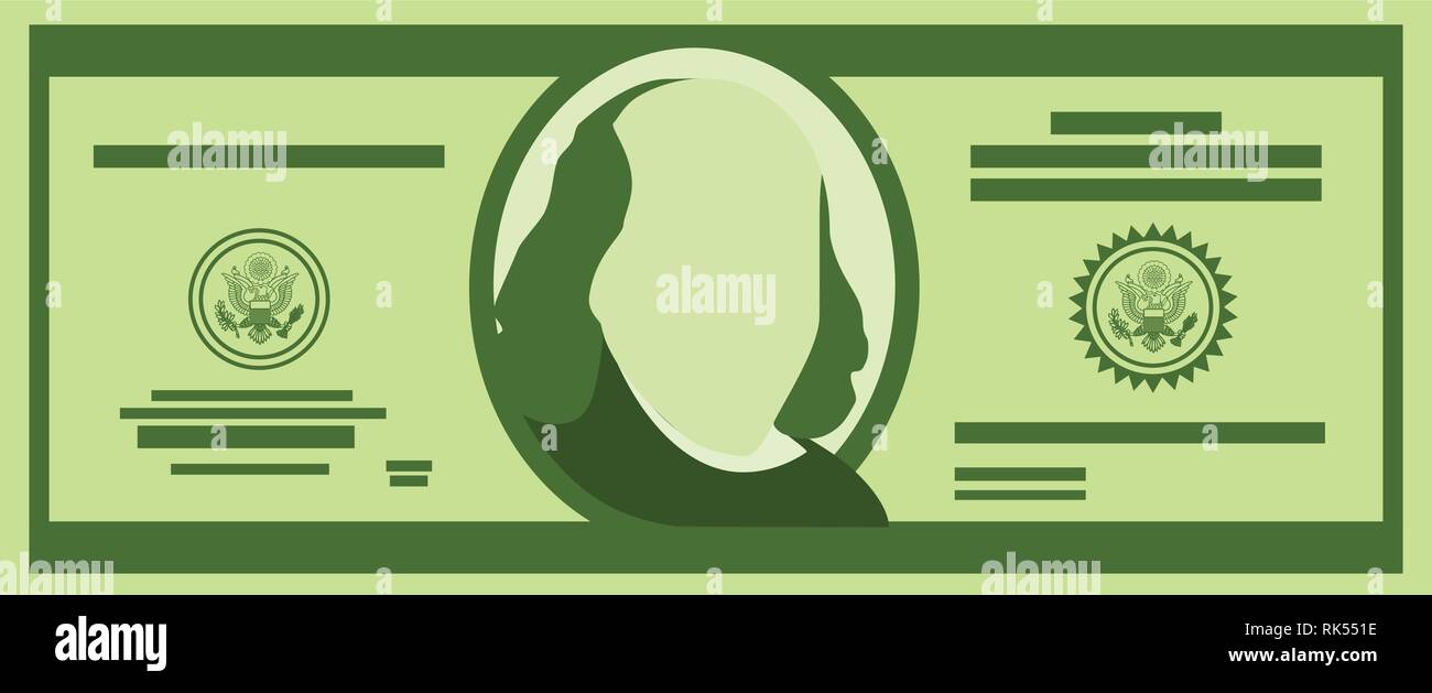 Money vector icon. Dollar currency banknote green. Dollar bill, money ...