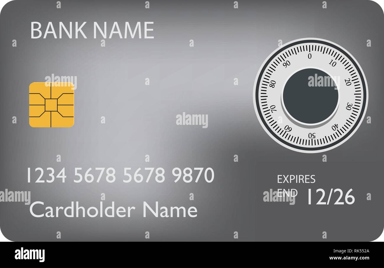 Credit card design template. Vector illustration Stock Vector Image ...