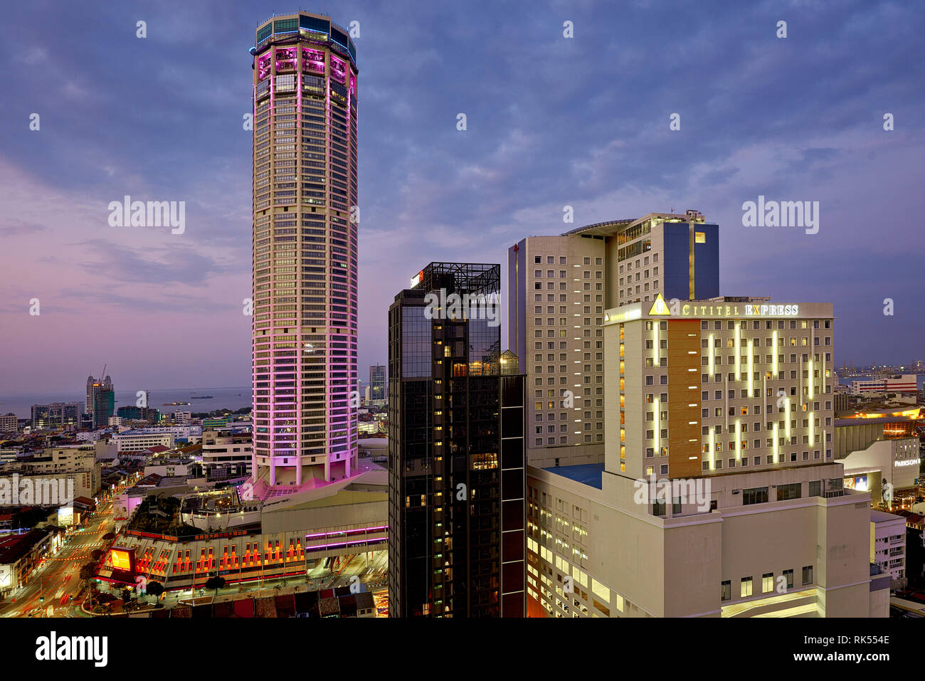 Komtar tower hi-res stock photography and images - Alamy