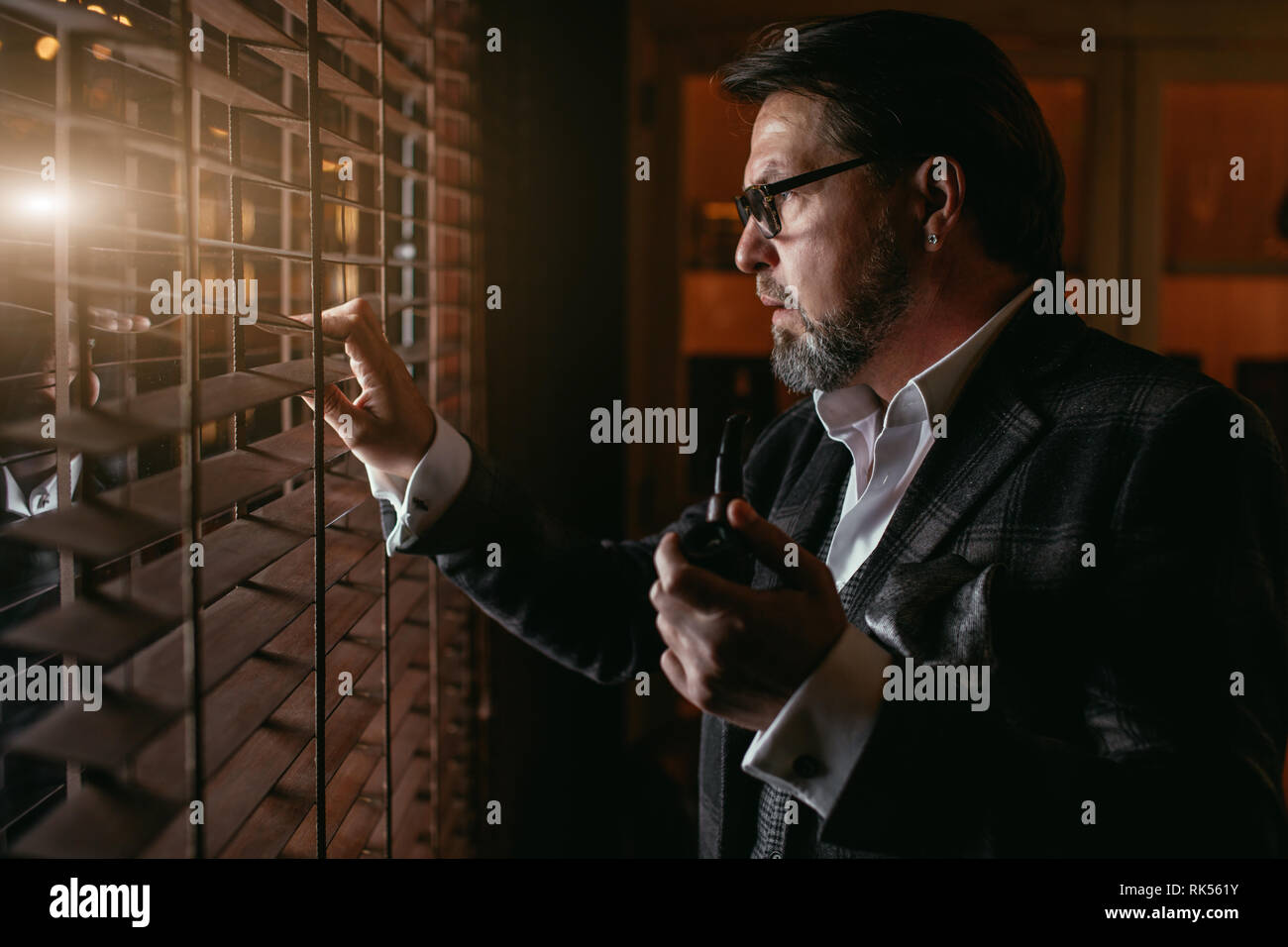 Puffing on pipe hi-res stock photography and images - Alamy