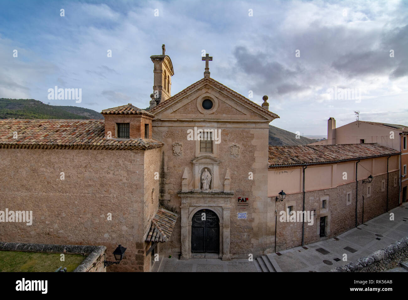 Cuenca, Spain; February 2017: Church of the Discalced Carmelite Convent ...