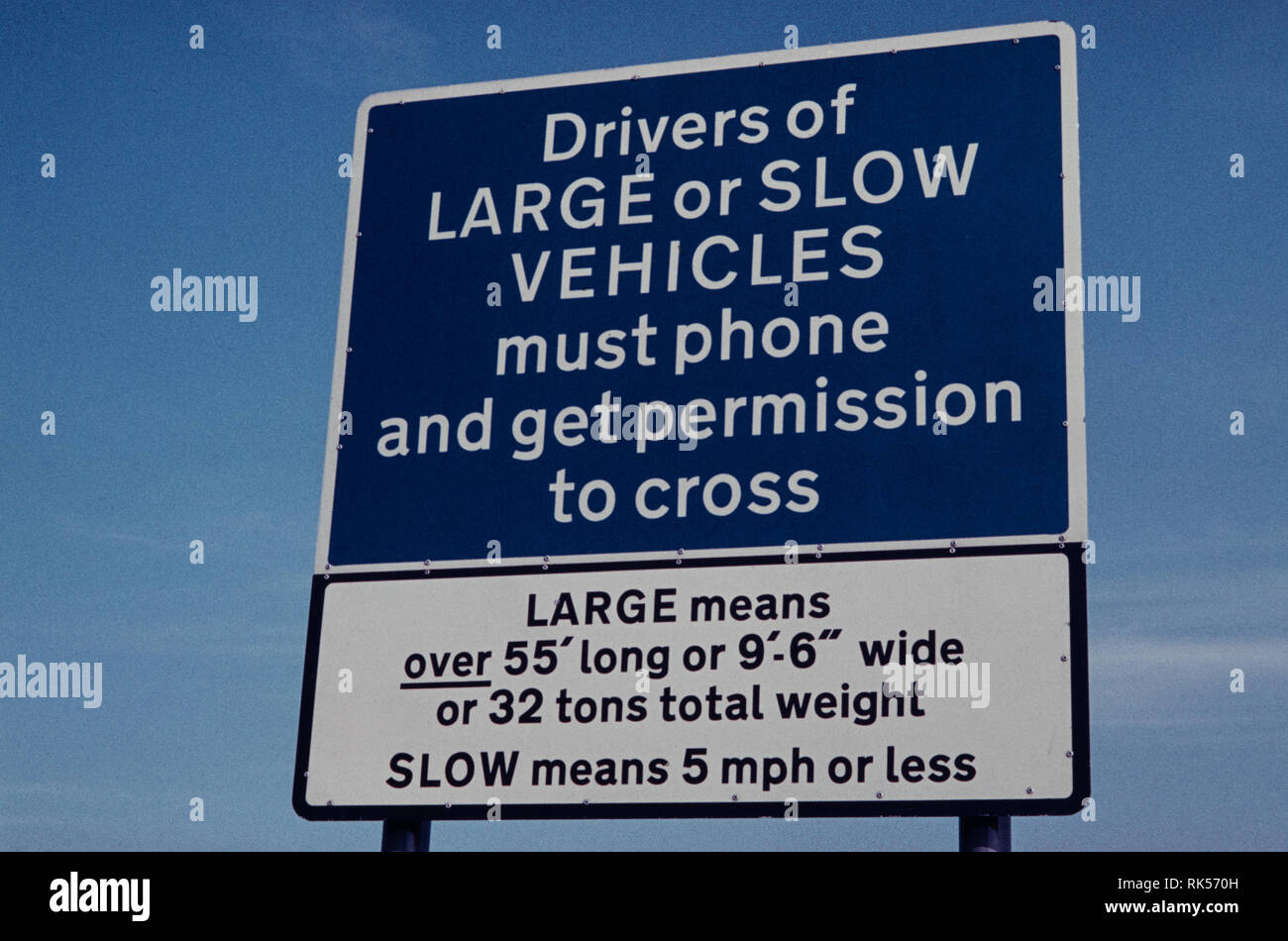 Warning Sign for unmanned railway level crossing Stock Photo - Alamy