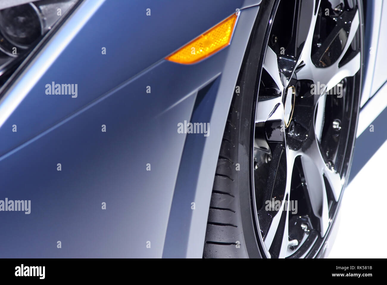 Left Front Isolated Sports Car Stock Photo - Alamy