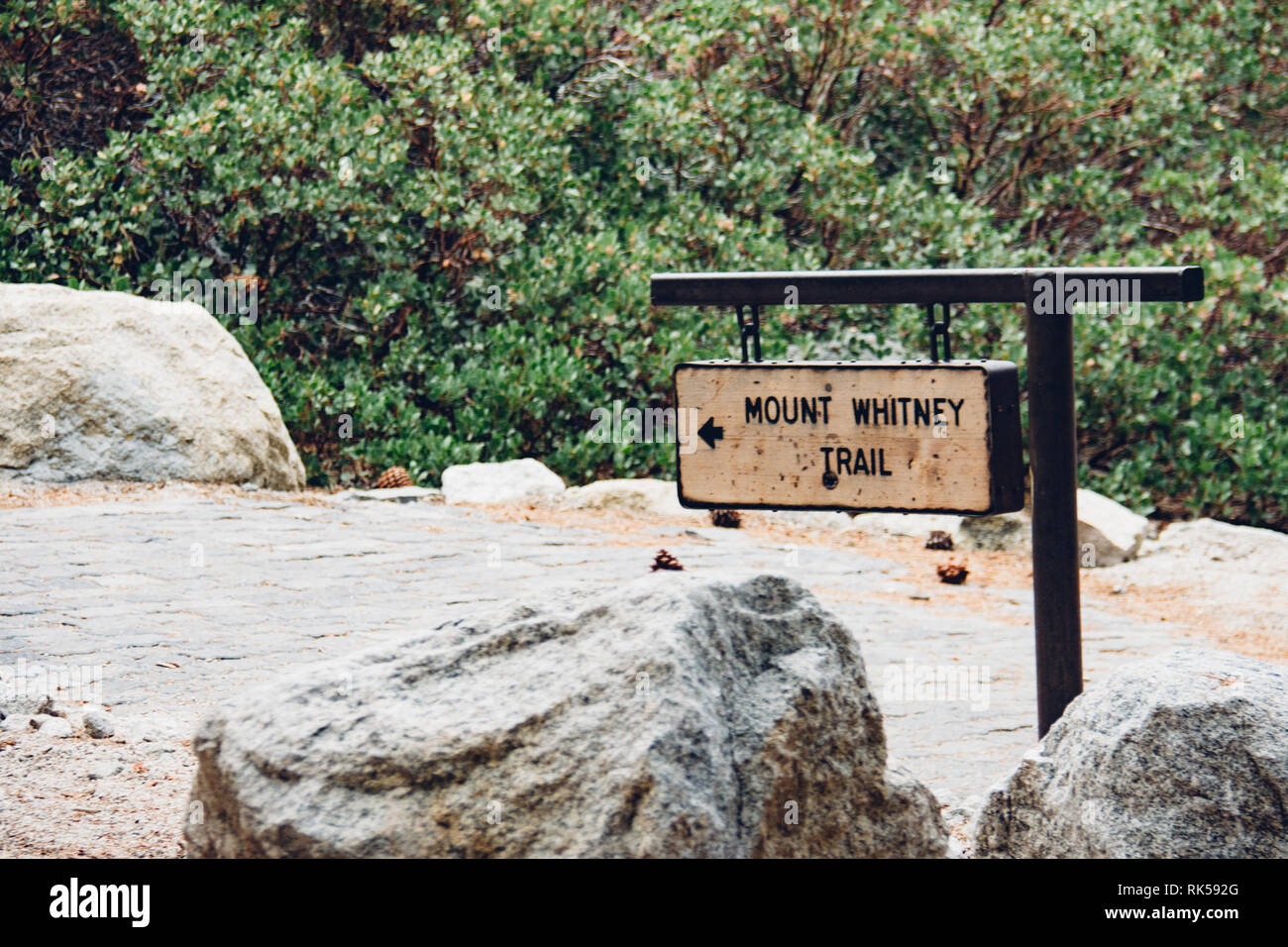 Mt. Whitney Trailhead in the Sierra Nevada mountains, the highest point ... Mt. Whitney Trailhead in the Sierra Nevada mountains, the highest point ...