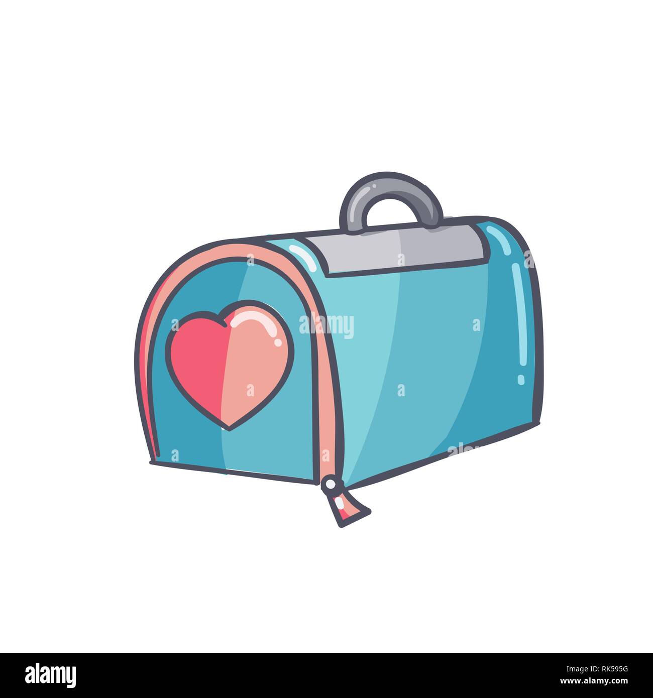 Cat on bed in Stock Vector Images - Alamy