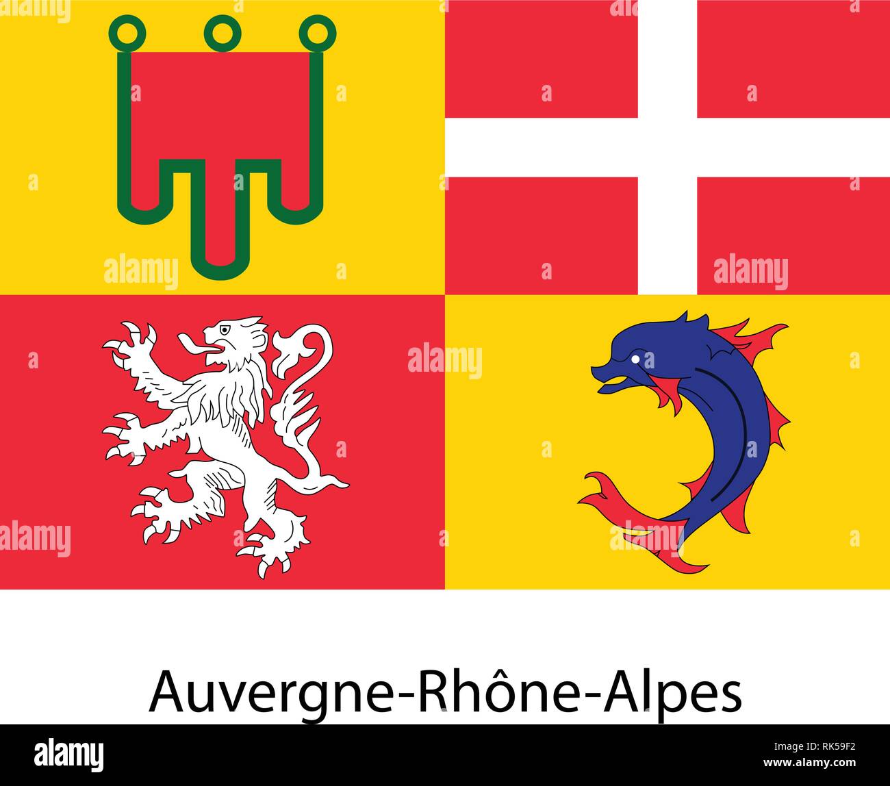Flag of rhone Stock Vector Images - Alamy