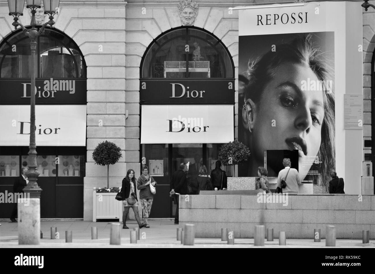 Dior brand Black and White Stock Photos & Images - Alamy