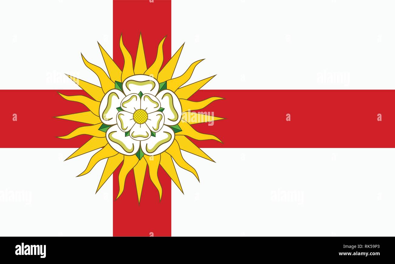 Vector West Riding of Yorkshire flag, England Stock Vector Image & Art ...