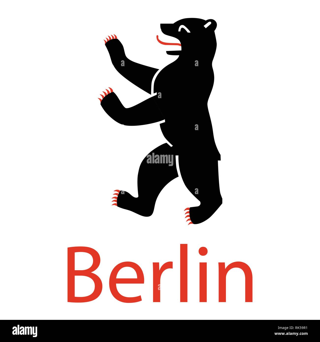 Berlin bear symbol emblem city hi-res stock photography and images - Alamy