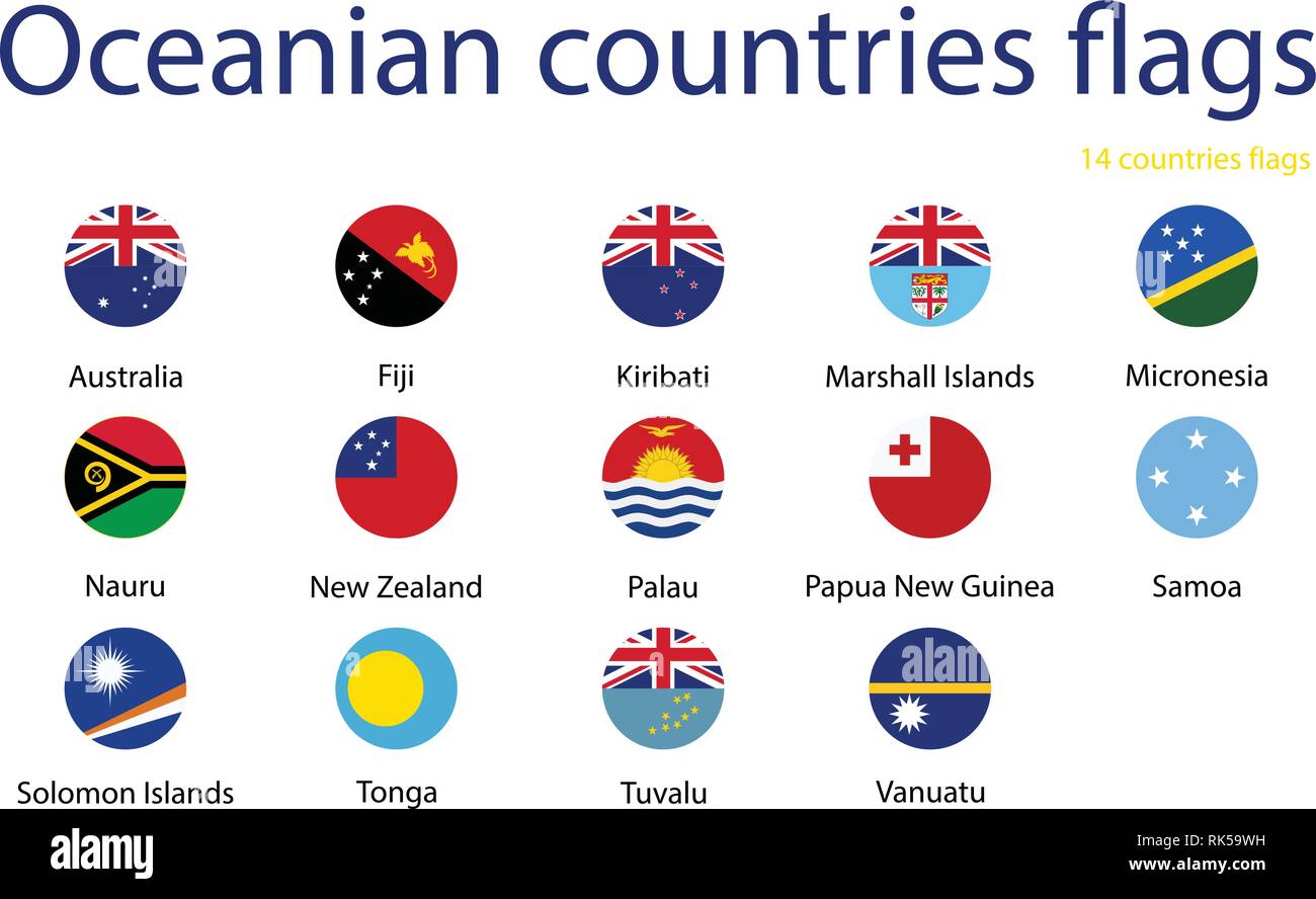 Flags of oceania hi-res stock photography and images - Alamy