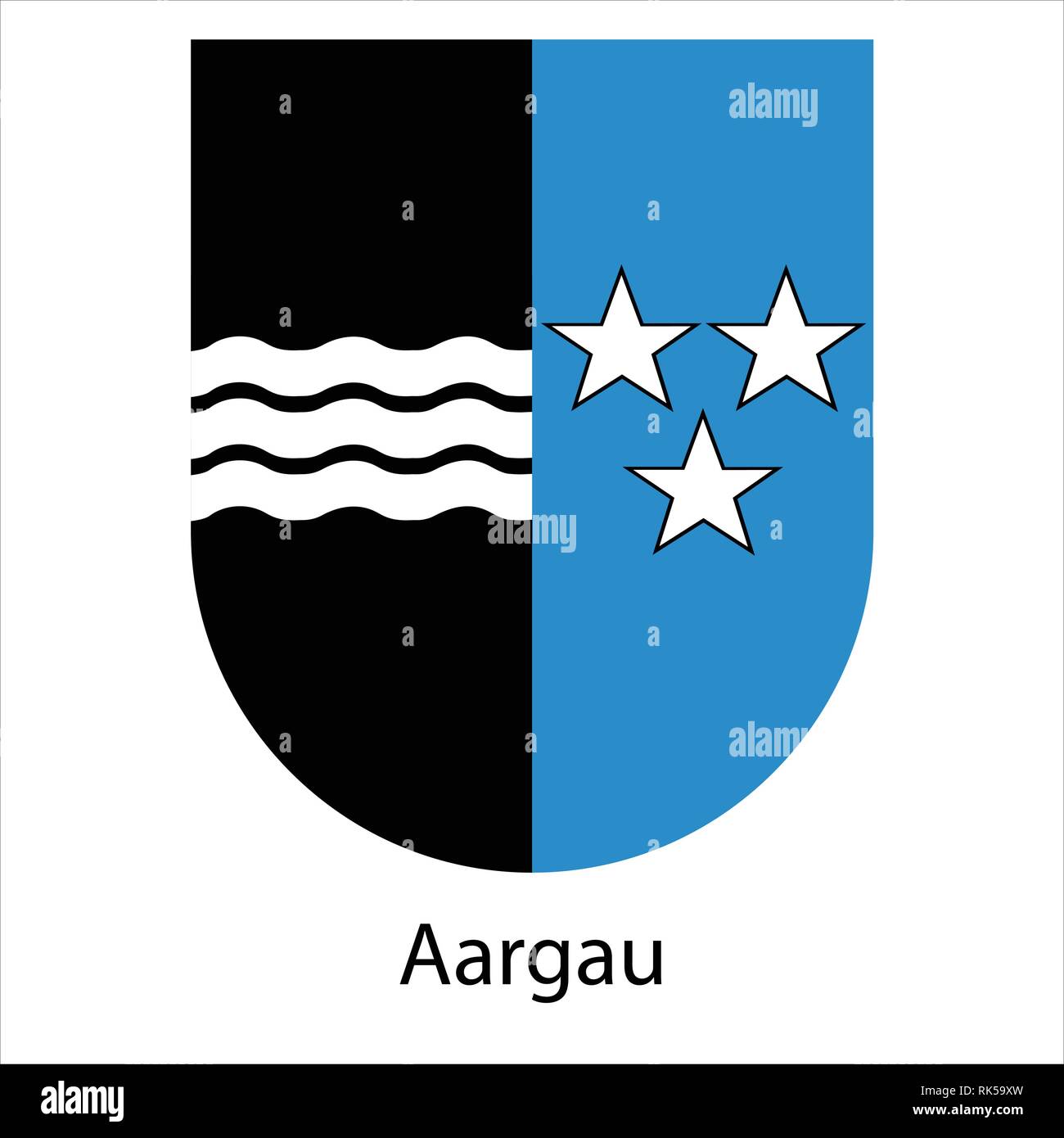Vector flag Aargau canton of Switzerland Stock Vector Image & Art - Alamy