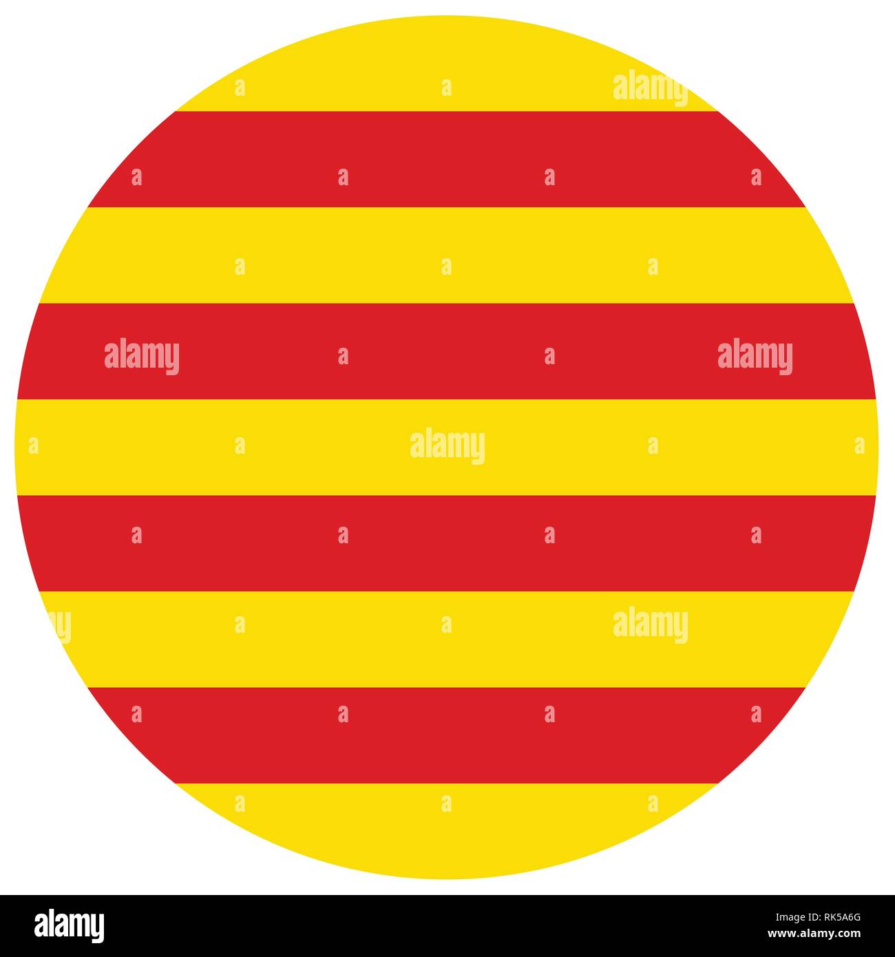 Vector flag of Catalonia. Catalonian flag. Autonomous community in ...