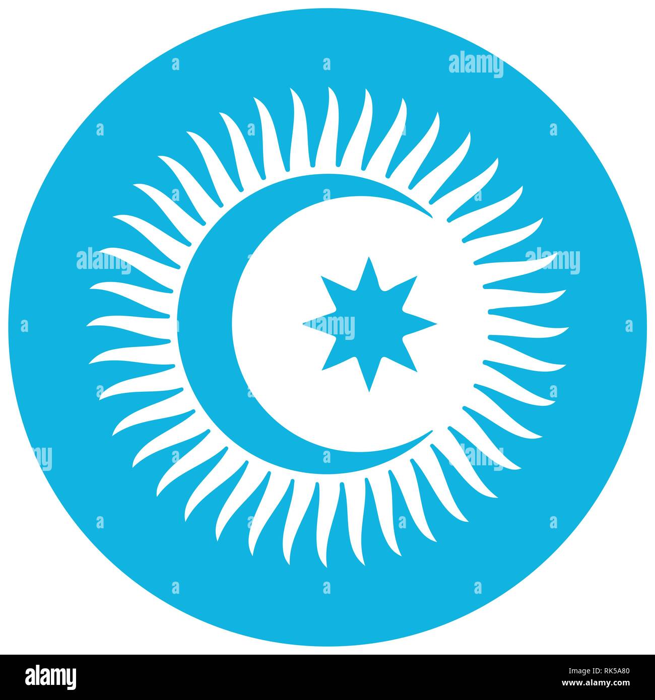 Vector flag Cooperation Council of Turkic- Speaking States Stock Vector ...