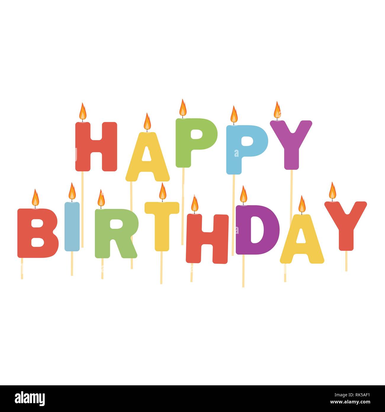 Burning candles with the word Cut Out Stock Images & Pictures - Alamy