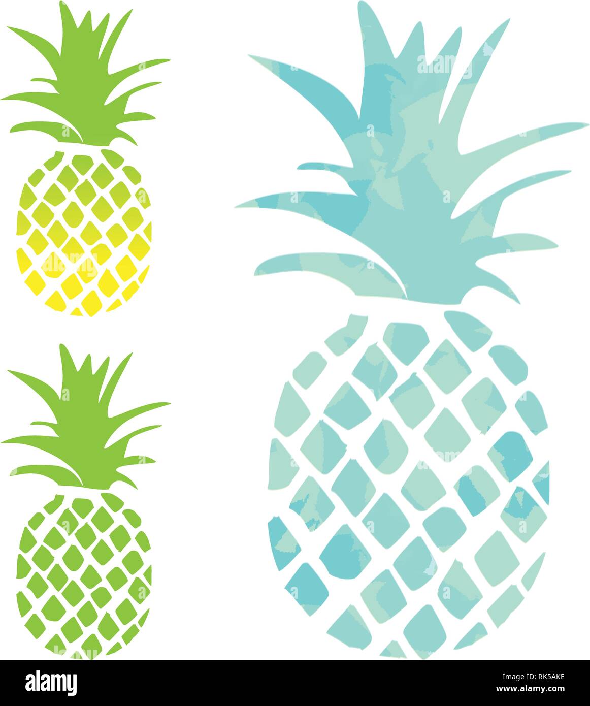 Pineapple illustration, typography, t-shirt graphics, vectors Stock ...