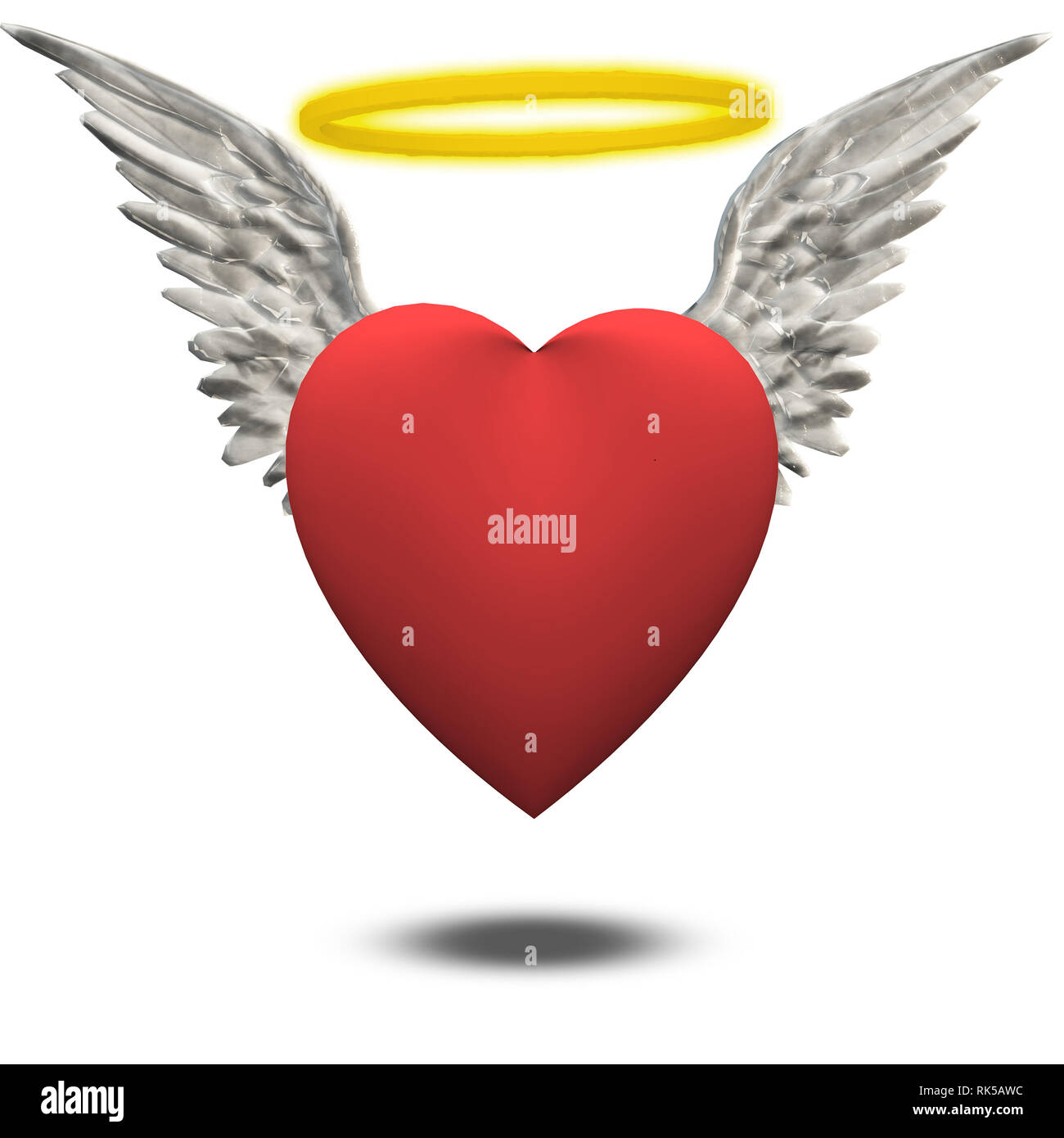 Angelic or innocent heart Stock Photo - Alamy