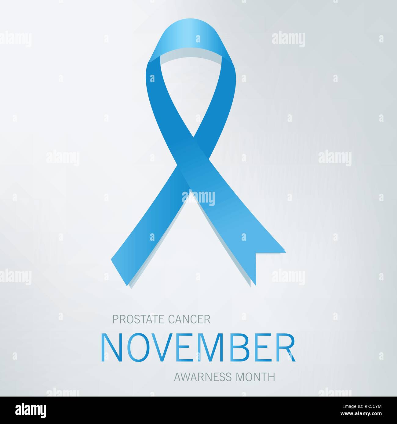 Awareness Blue Ribbon. World Prostate Cancer Day concept. Vector ...