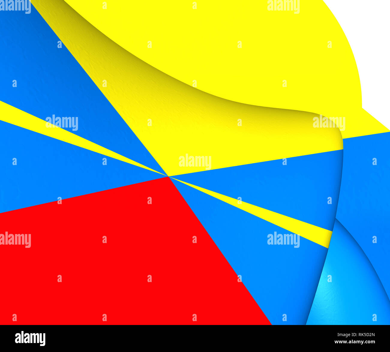3D Flag of Reunion (Proposed). 3D Illustration Stock Photo - Alamy