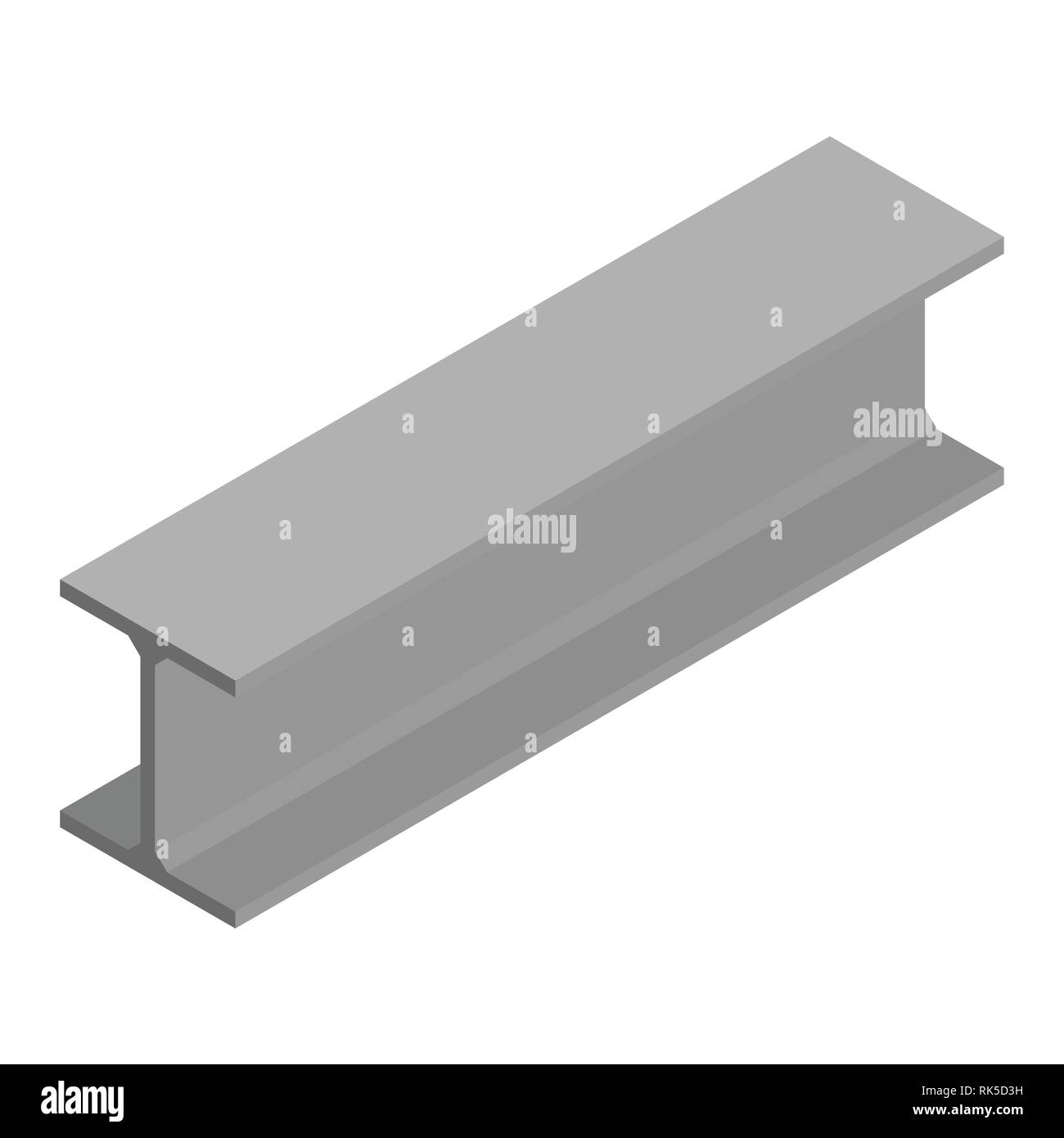 Vector illustration isometric 3d construction steel beam for ...