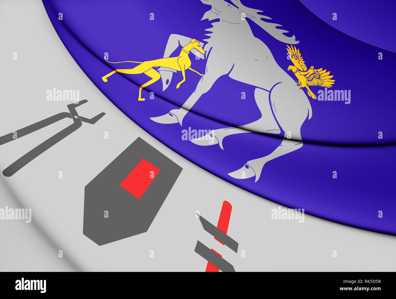 Flag of jamtland county hi-res stock photography and images - Alamy