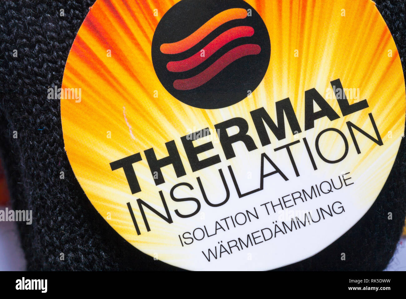 Thermal insulation tag hi-res stock photography and images - Alamy