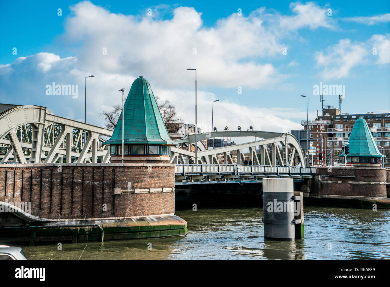 Koningshavenbrug in Rotterdam is a famouse landmark and lift bridge in ...