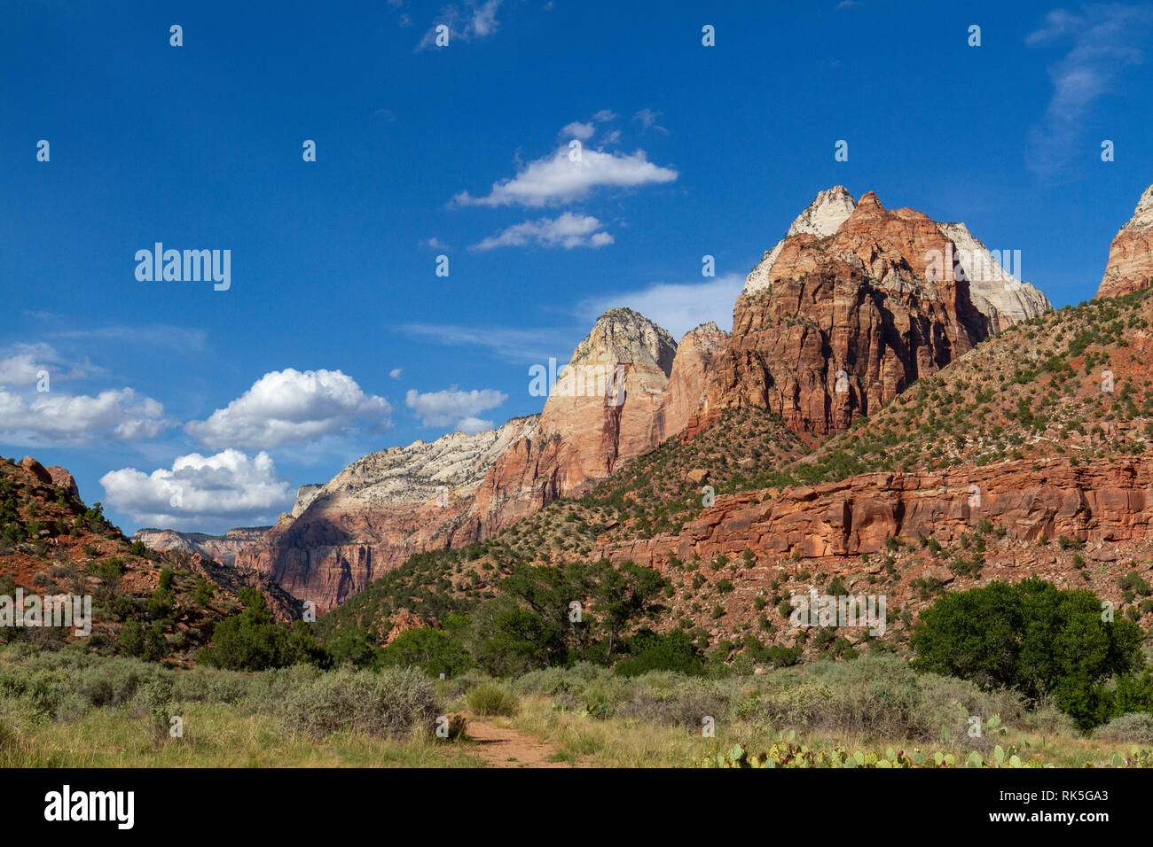 The Mountain of the Sun and Twin Brothers, Zion National Park ...