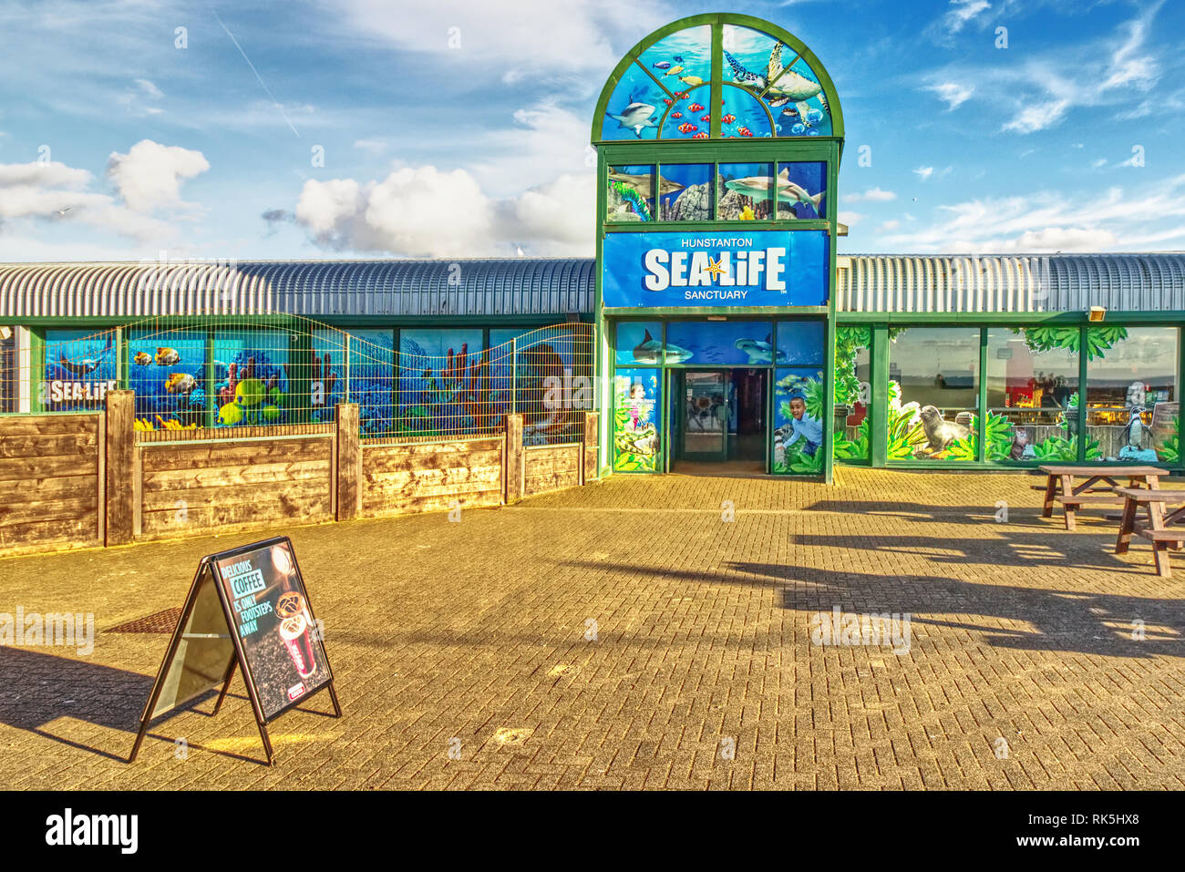 The Sea Life Sanctuary at Hunstanton, Norfolk, England, UK is an ...