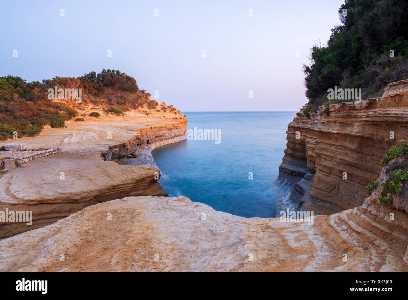 Famous Canal d'Amour beach with beautiful rocky coastline in amazing ...
