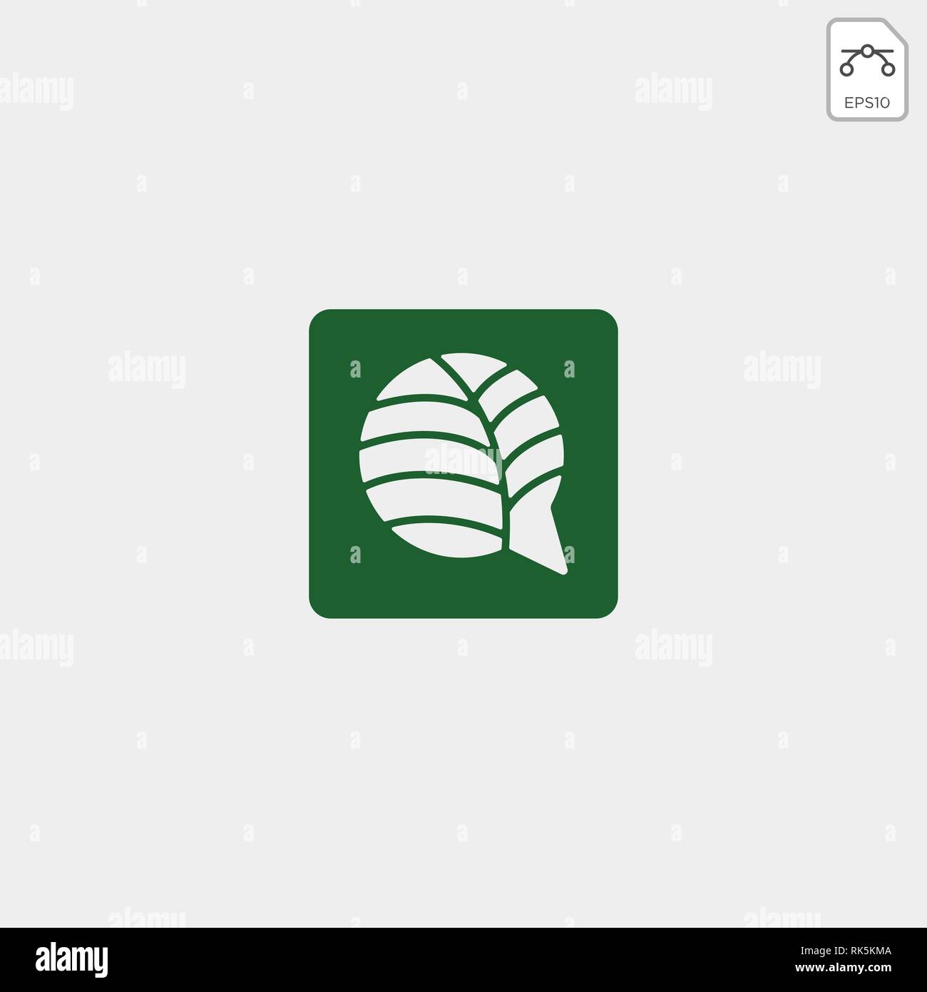 nature or leaf chat message logo template vector illustration icon ...