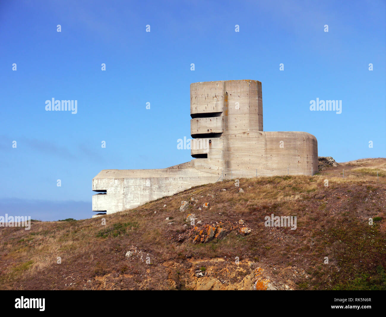 Pleinmont observation tower guernsey hi-res stock photography and ...