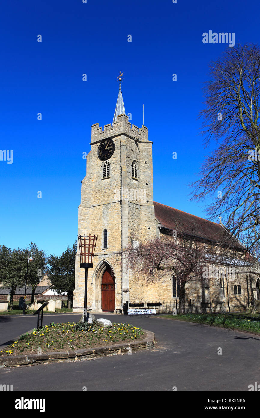 St Peter St Pauls Church, Chatteris village, Cambridgeshire,, England ...