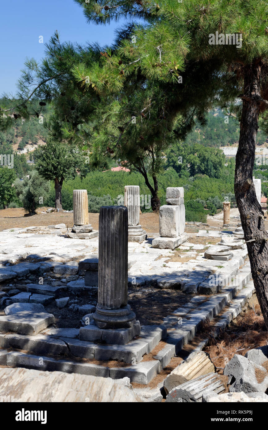 Augustus-Imperial Temple situated on the upper terrace south of the ...