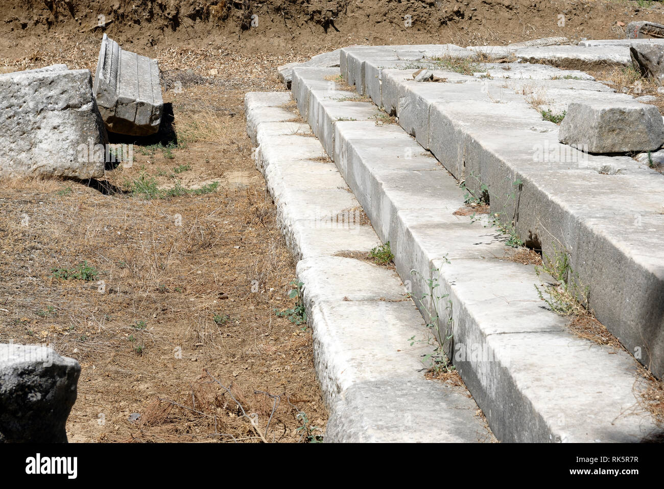 Crepidoma of the Augustus-Imperial Temple situated on the upper terrace ...