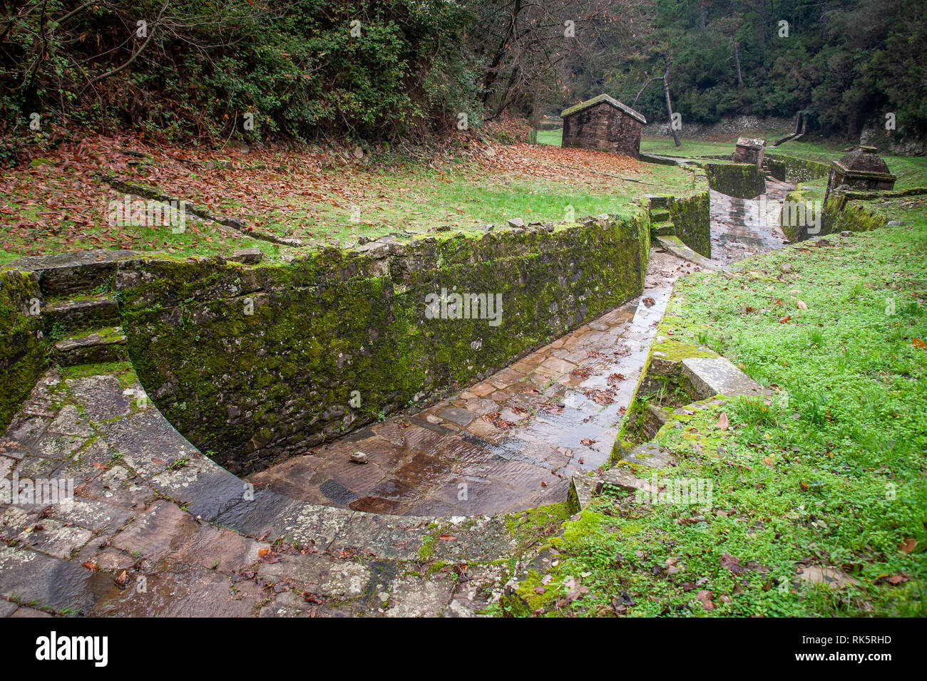 Aqueduct at Guamo, near Lucca, Tuscany, Italy, built by Lorenzo ...